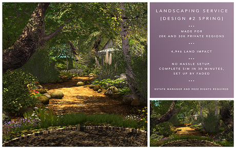 Second Life Marketplace - [F] Prefab Landscape 2 - Daffodil Lane (SPRING)